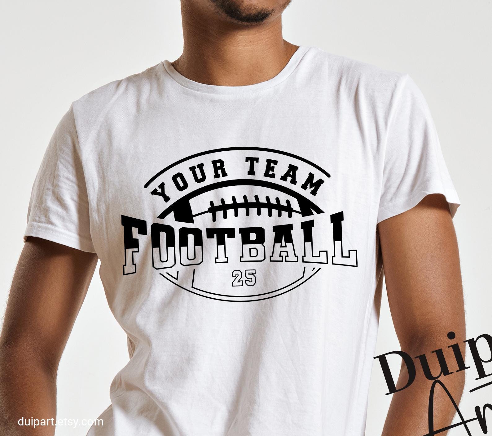 Football Team SVG PNG Template, Custom Name Number Shirt Design ...