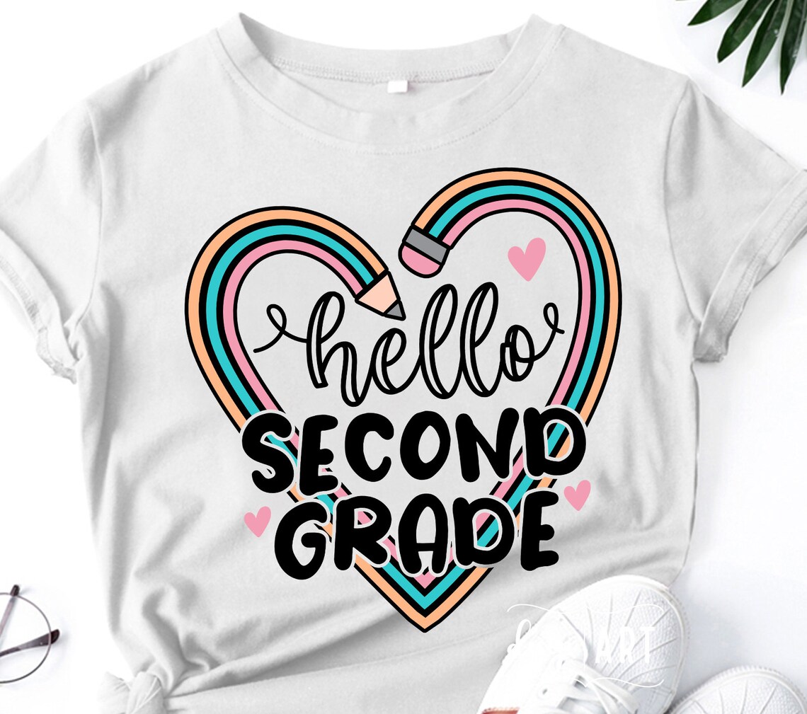 Hello Second Grade Svghello 2nd Grade Svgback to School Svg - Etsy