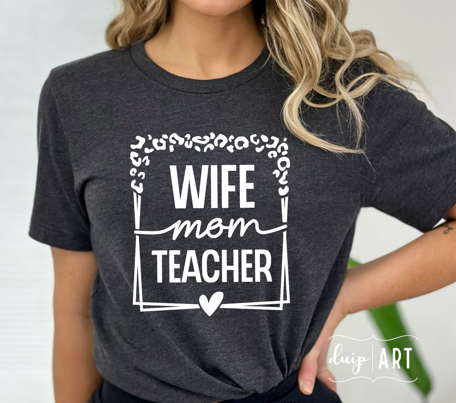 Wife Mom Teacher SVG PNG Teacher Life Svg Teacher Svg - Etsy