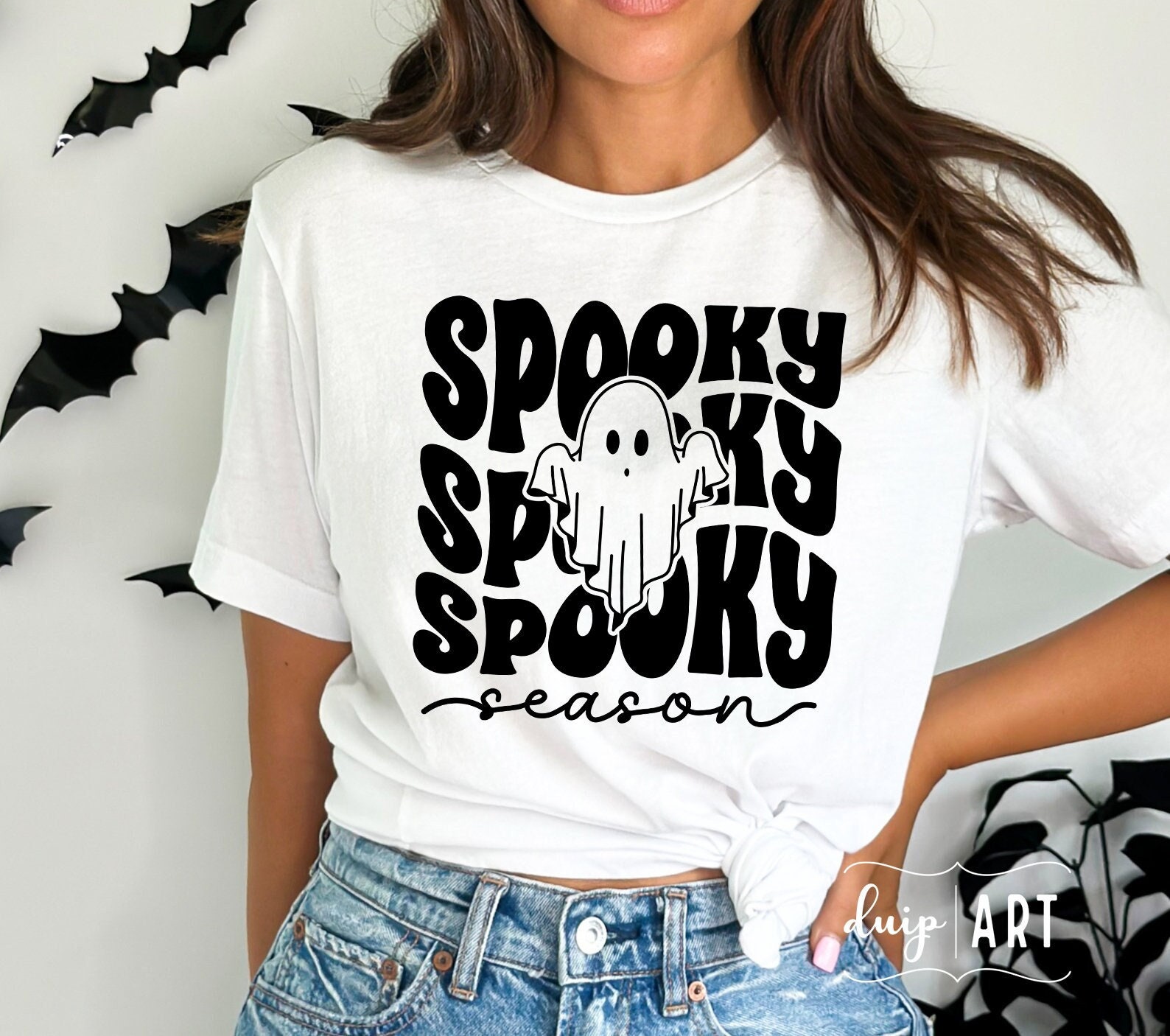 Retro Spooky Season Ghost SVG, Halloween Vibes (digital Download) - Etsy