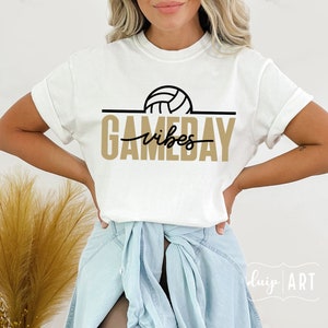Game Day Vibes SVG PNG, Volleyball Svg, Game Day Svg, Game Day T-shirt ...