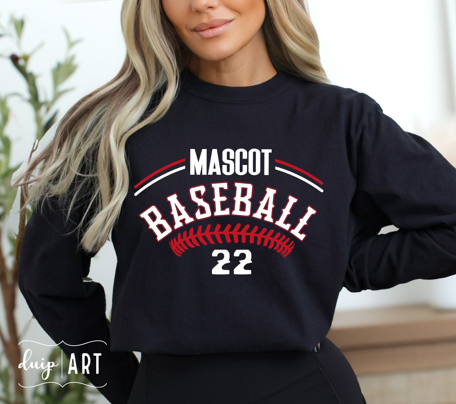 Baseball Team Mascot SVG, Custom Text Template (digital Download) - Etsy
