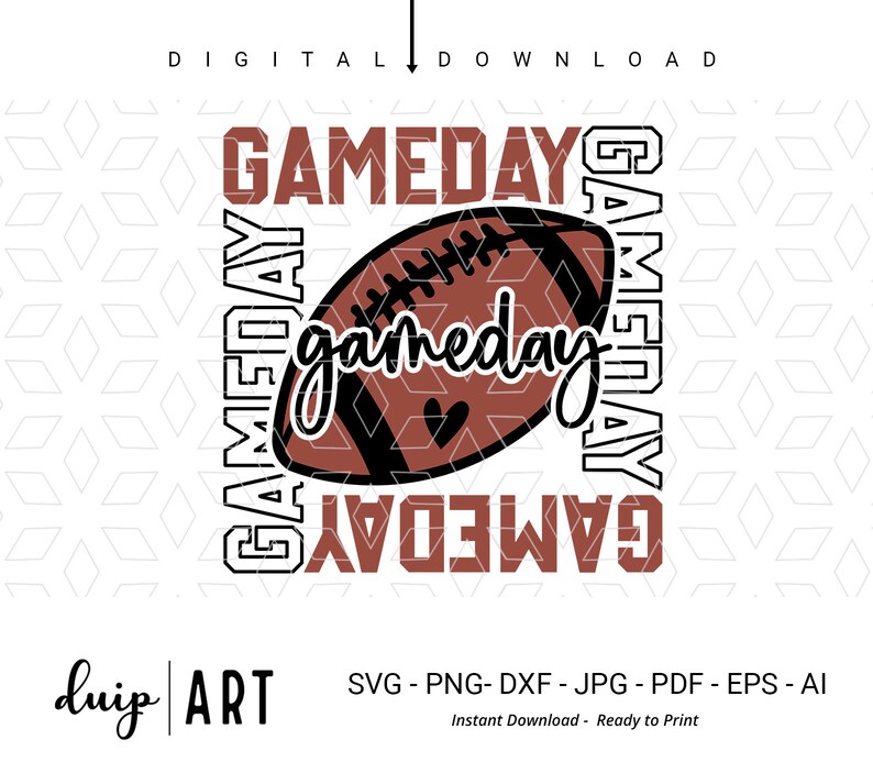 Game Day SVG PNG, Football Svg, Football Game Day, Football Shirt Svg ...