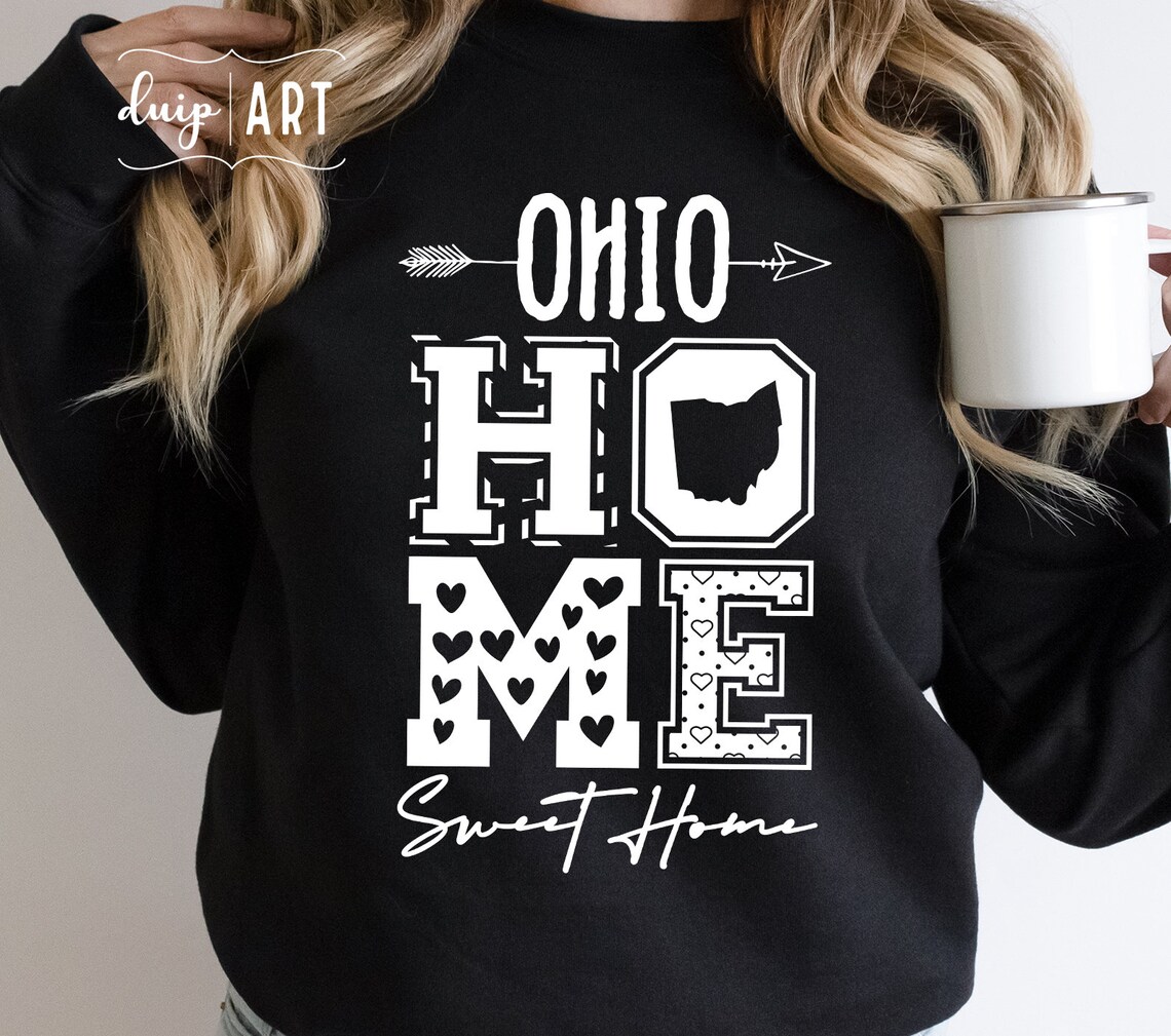 Ohio Svg Home Sweet Home Svg Ohio Love Svg Heart Svg Ohio - Etsy