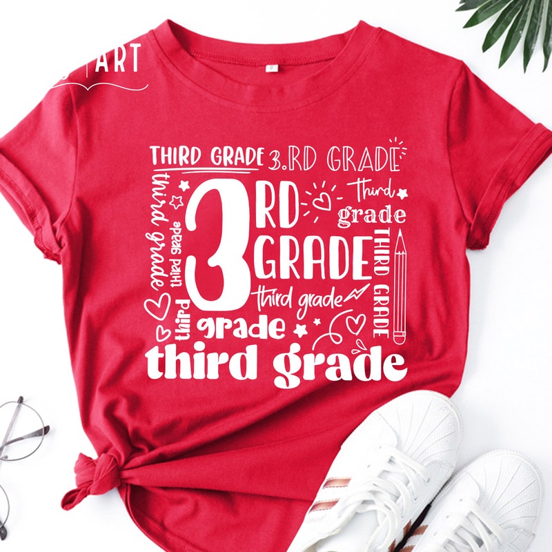Third Grade Svg - Etsy