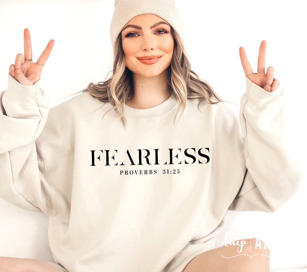Fearless Svg Png, Bible Verse Svg, Proverbs 31:25 Svg, Christian Shirt ...