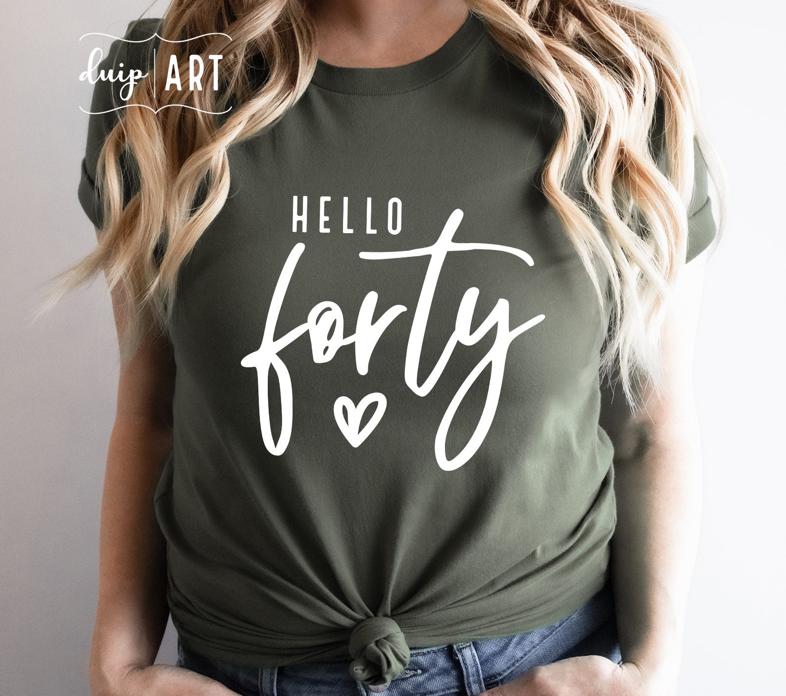 Hello Forty Svg Hello 40 40th Birthday 40 Years - Etsy