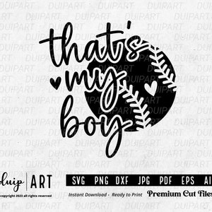Baseball SVG PNG, That's My Boy Svg, Baseball Mom Svg, SVG for Shirts ...