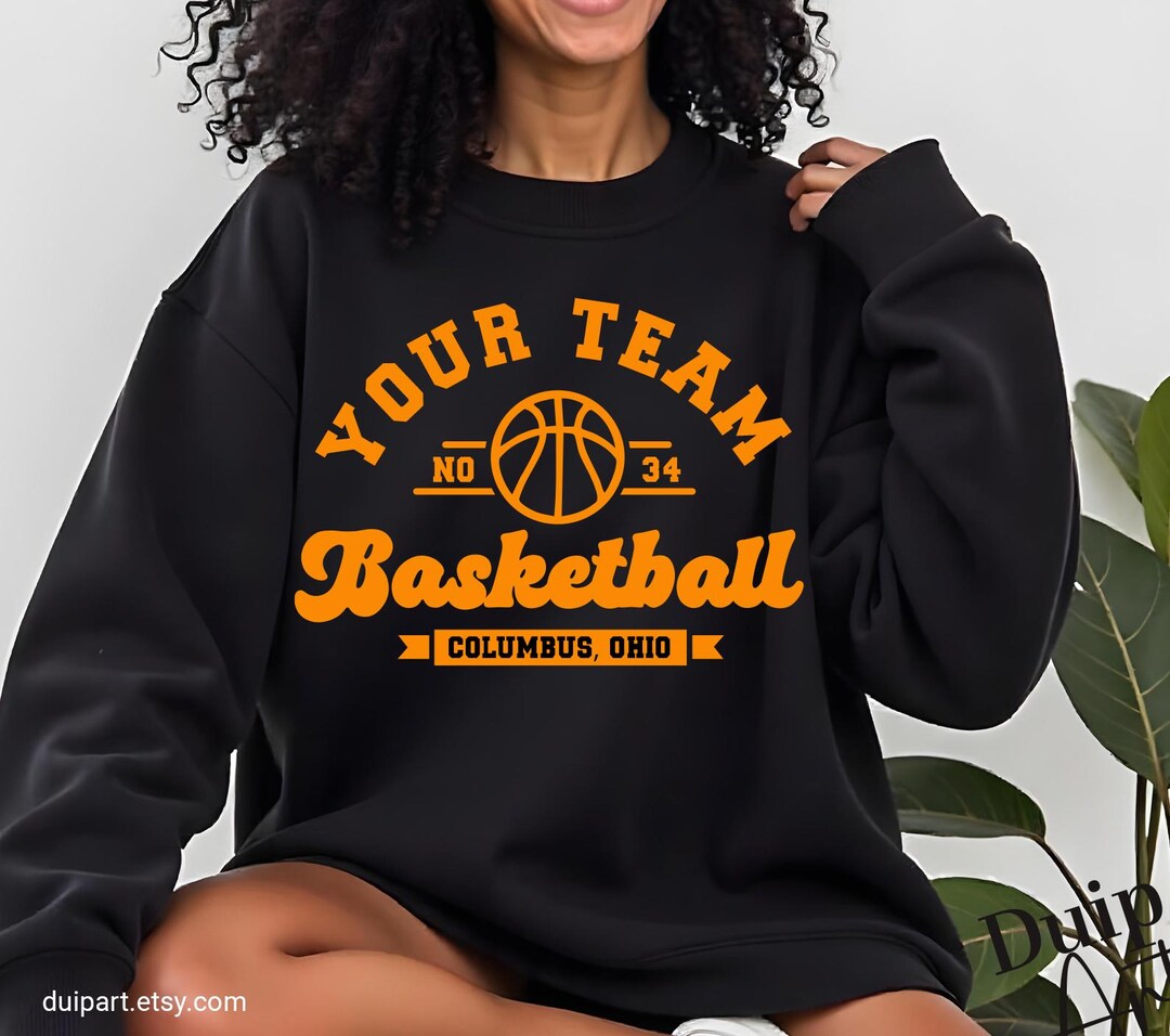 Custom Basketball Team SVG, Personalized Name and Number (digital File ...