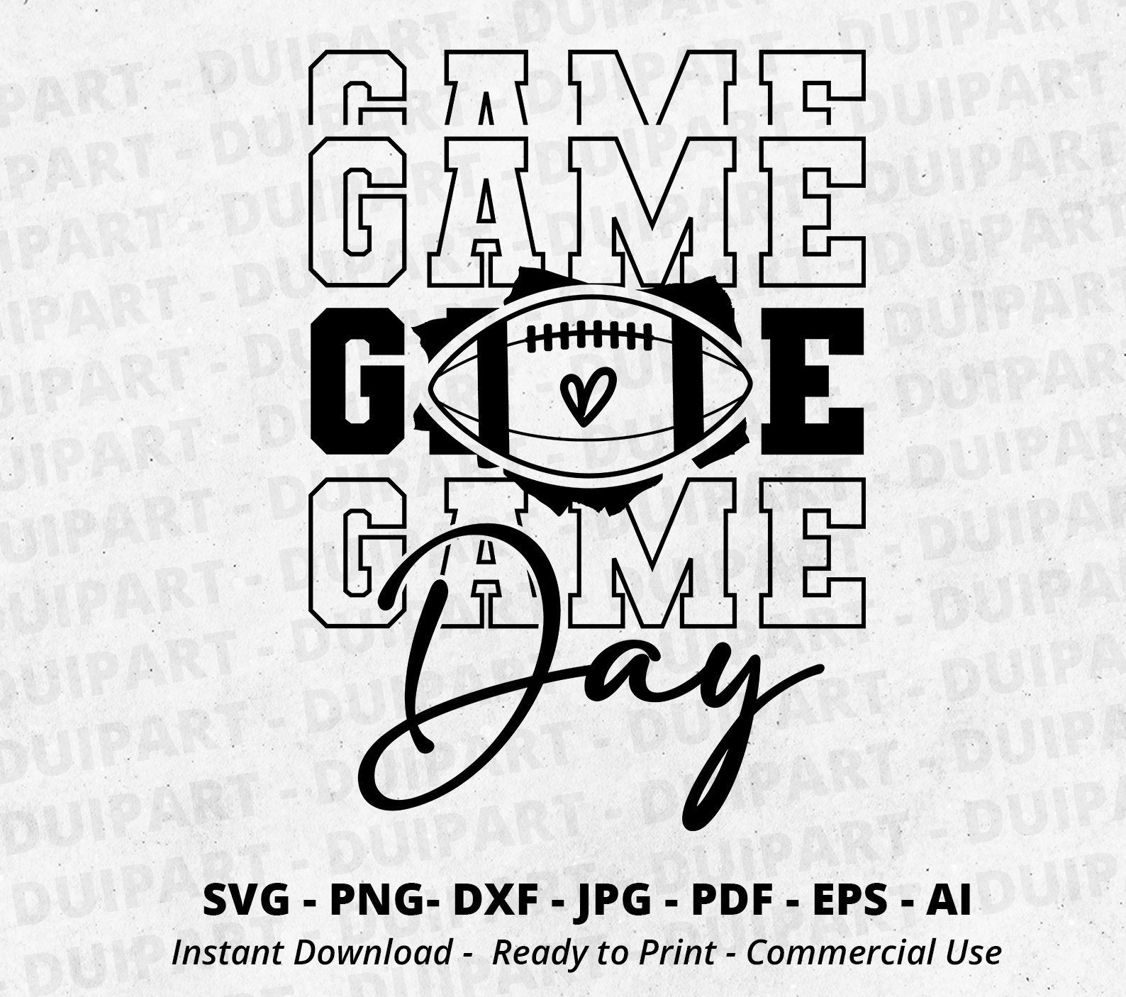 Game Day SVG Pngfootball Life Svggame Day Vibes Svgfootball - Etsy