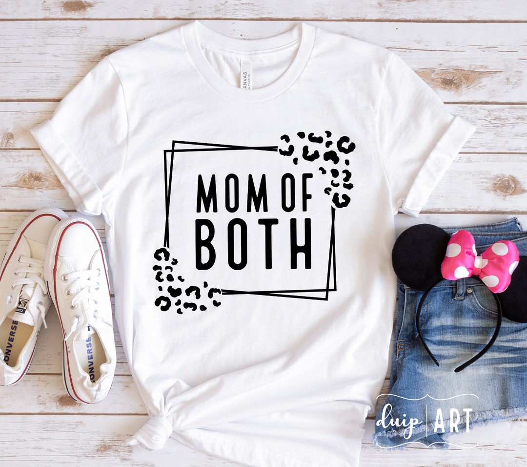 Leopard Mom of Both SVG, Leopard Mom Svg, Mom of Both Svg, Mama Svg ...