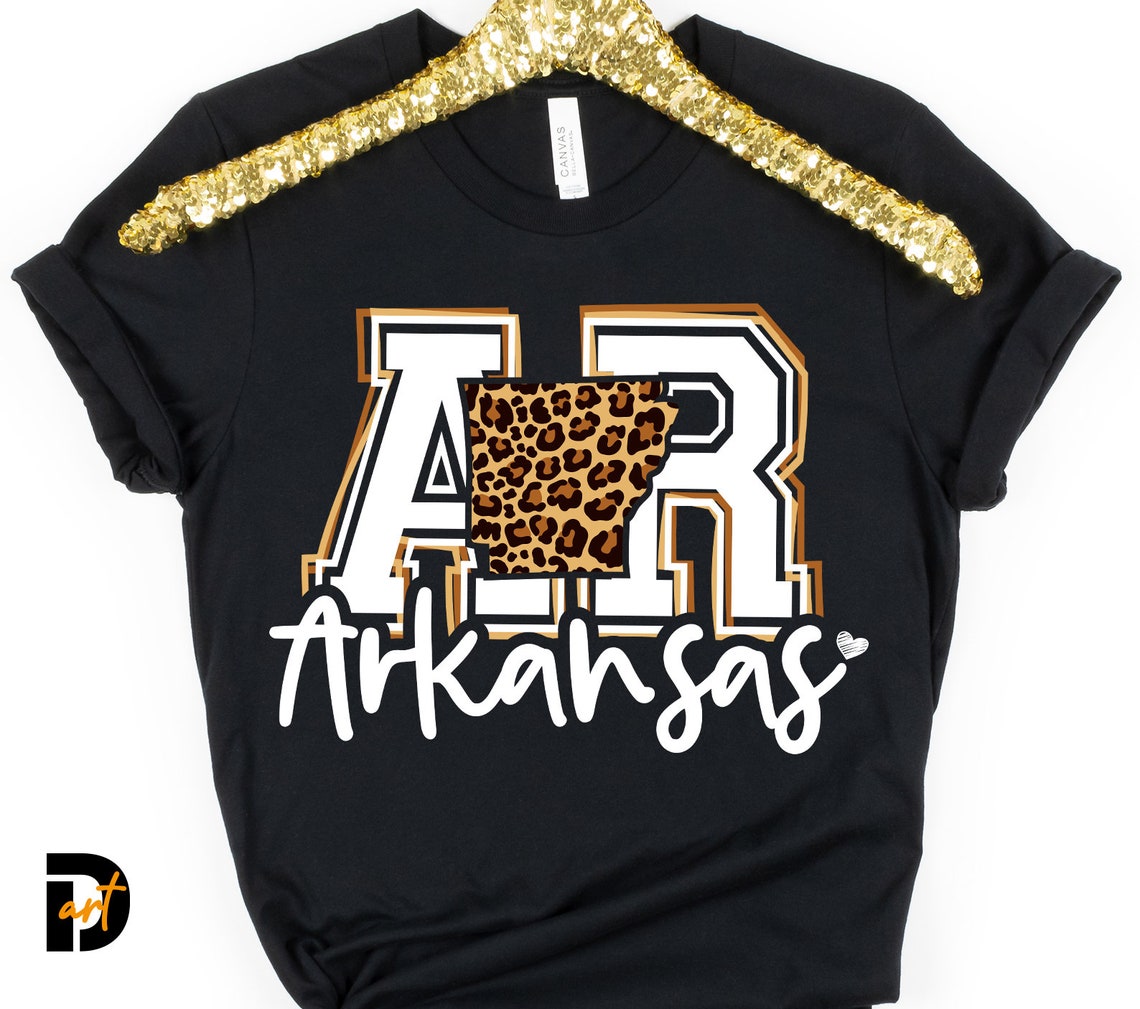 Arkansas Leopard Svg AR Leopard Svg Arkansas Svg Leopard | Etsy