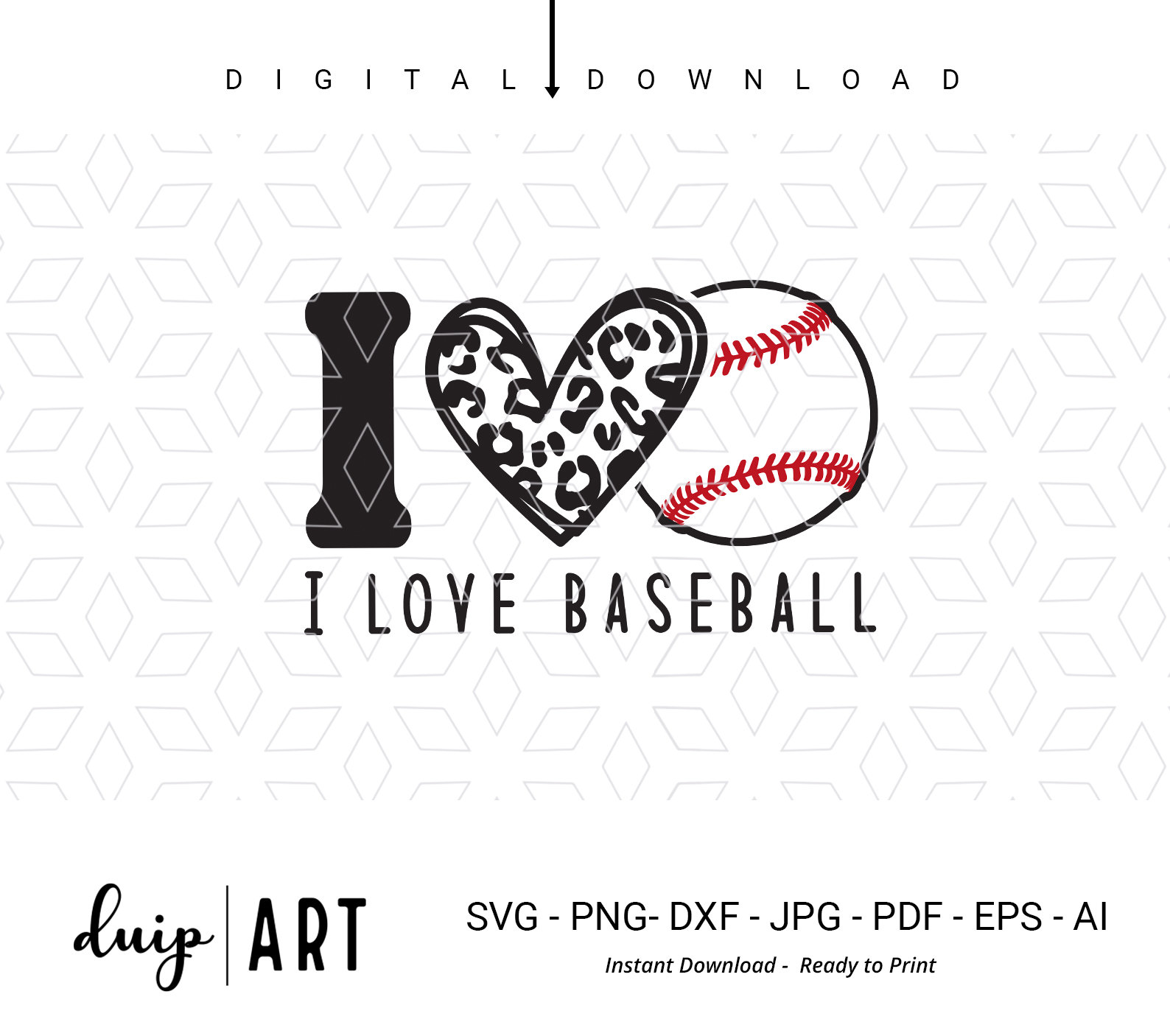 Love Baseball SVG, Baseball Mom Shirt Design (digital Download) - Etsy