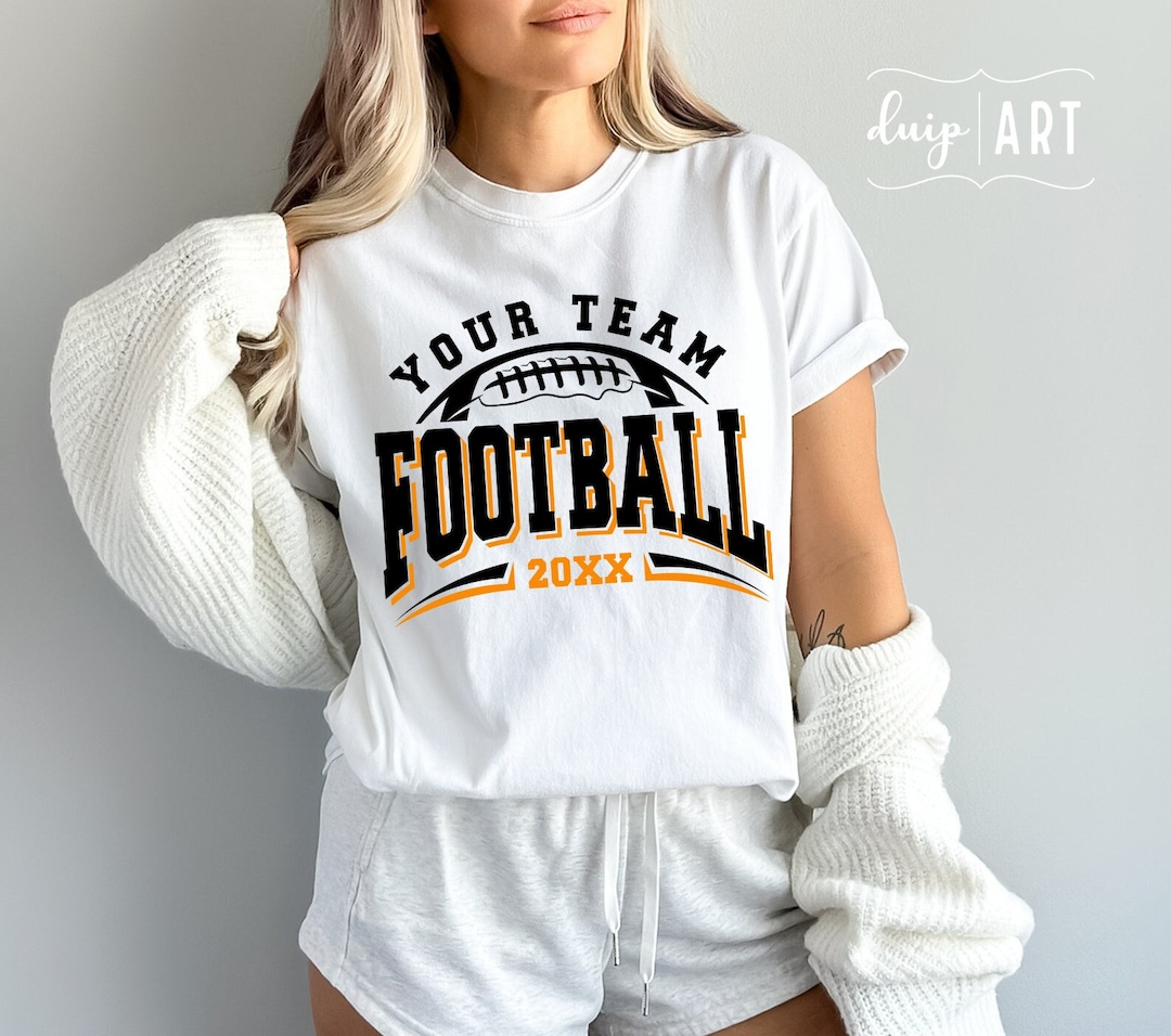 Football Team Logo Template, DIY Shirt Design (SVG, PNG) - Etsy