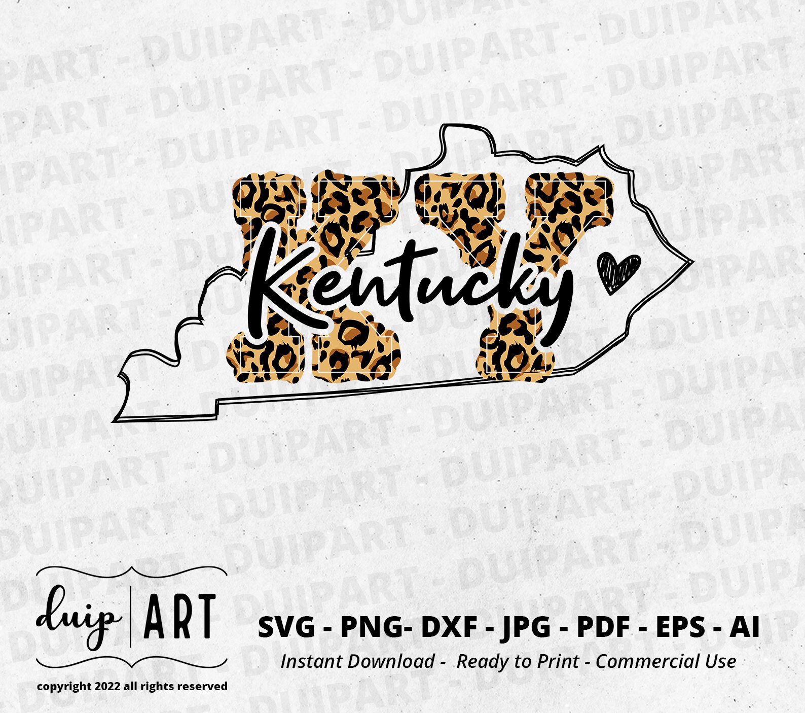 Kentucky Leopard Svg KY Leopard Svg Kentucky Svg Leopard - Etsy