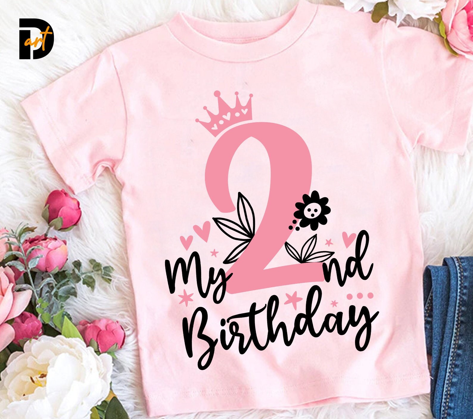 My 2nd Birthday Svg My Second Birthday Svg 2 Years Old Baby - Etsy