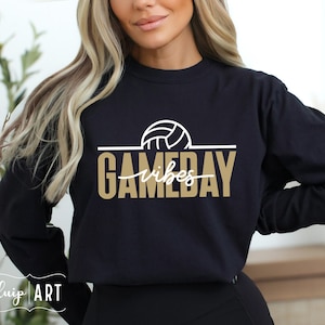 Game Day Vibes SVG PNG, Volleyball Svg, Game Day Svg, Game Day T-shirt ...