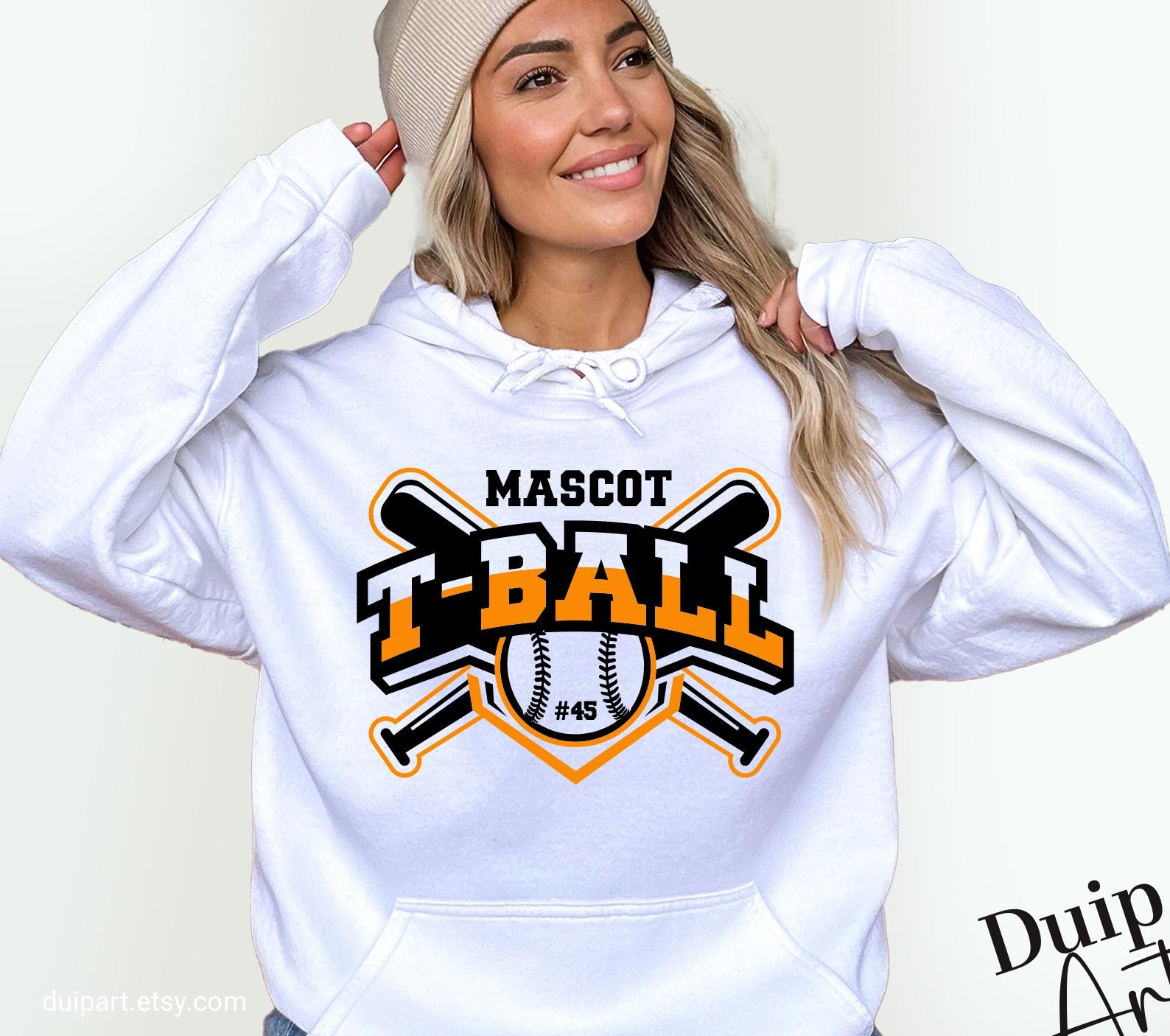T-ball SVG PNG, T-ball Team Template Design for Cricut, Custom Sports ...
