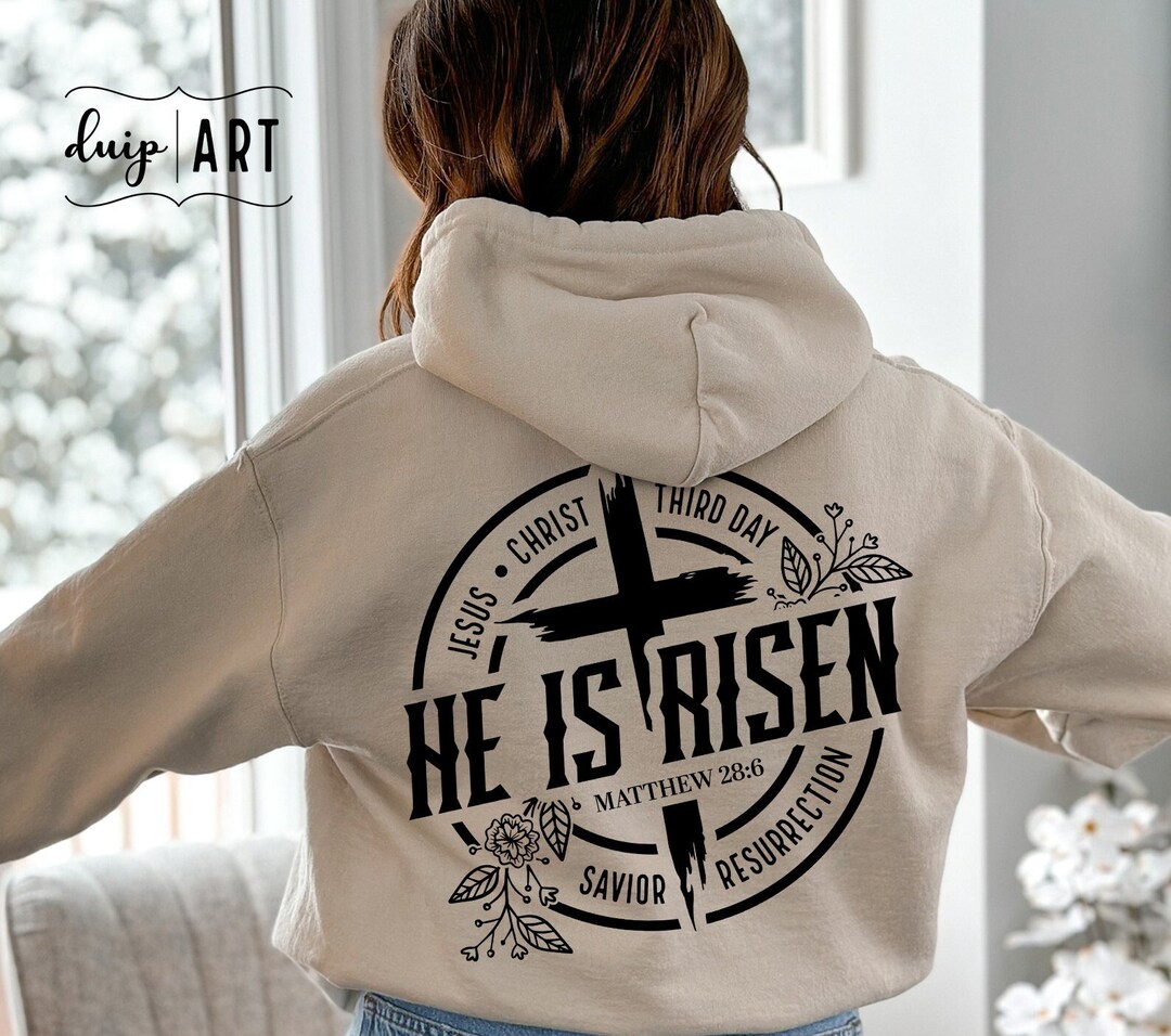 He is Risen Svg Png, Jesus Svg, Easter Svg, Christian Svg, Easter Cross ...