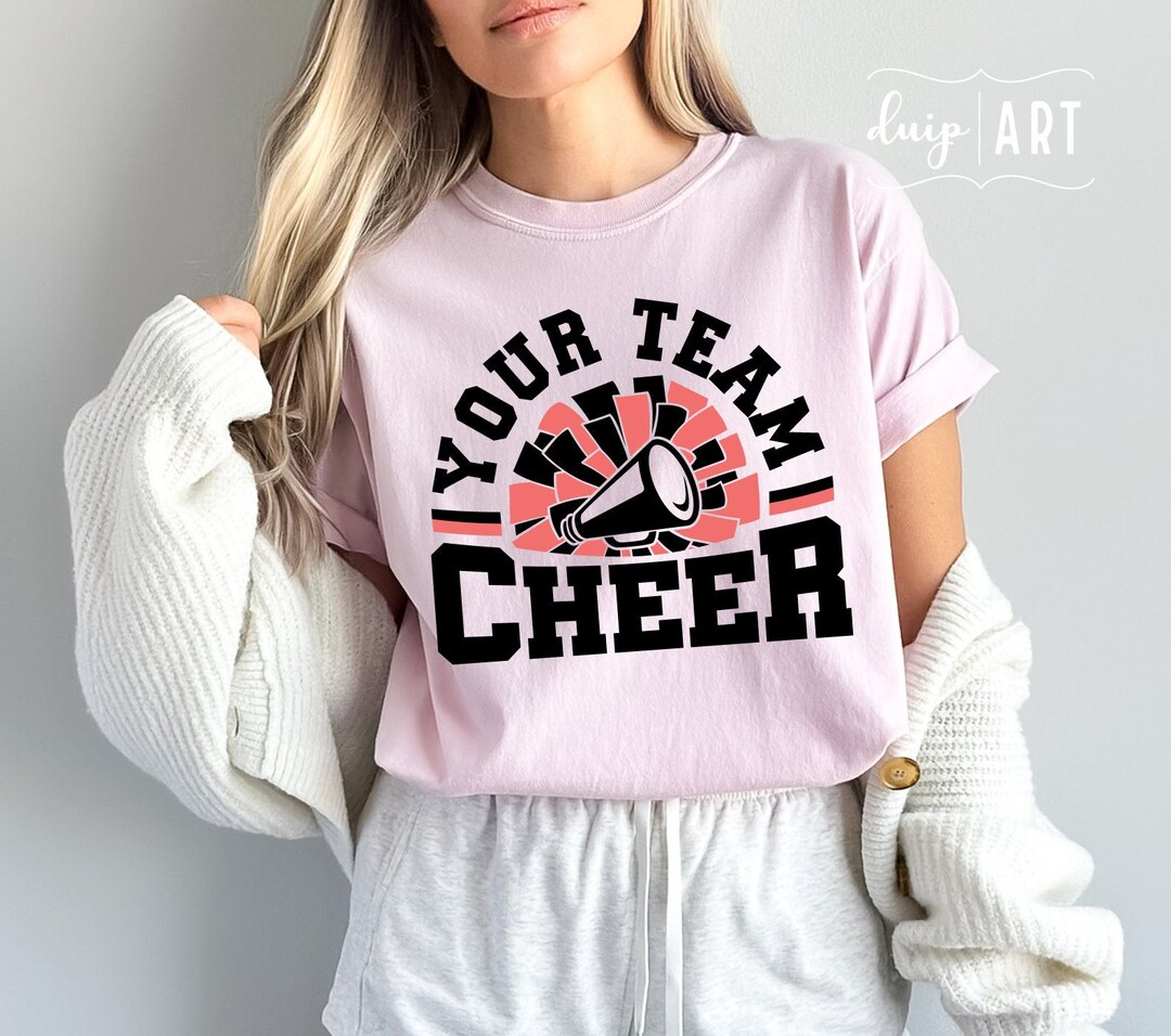 Cheer Svg Png, Cheerleading Svg, Cheer Team Template, Cheerleader Svg ...