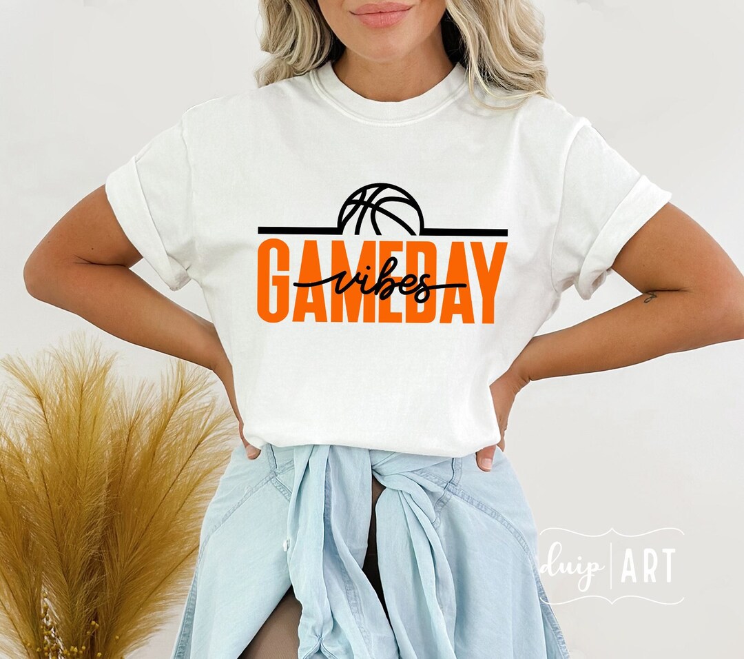 Game Day Vibes SVG PNG, Basketball Svg, Game Day Svg, Game Day T-shirt ...