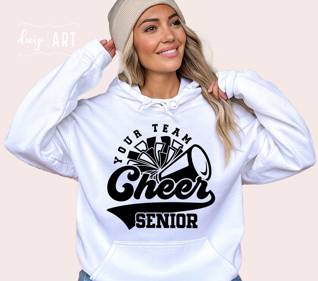 Cheer Senior SVG, Pom Pom, Megaphone, Cheerleading Design (digital ...