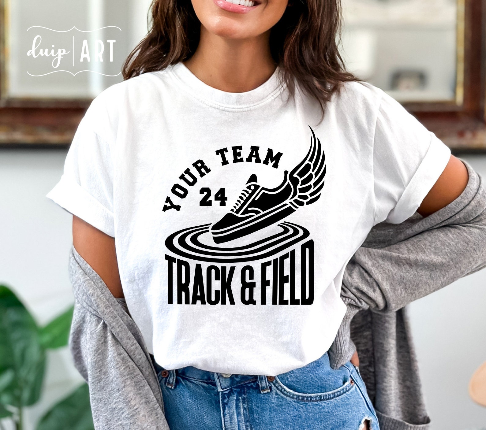 Track and Field Team Logo, Custom Text Design (SVG PNG) - Etsy