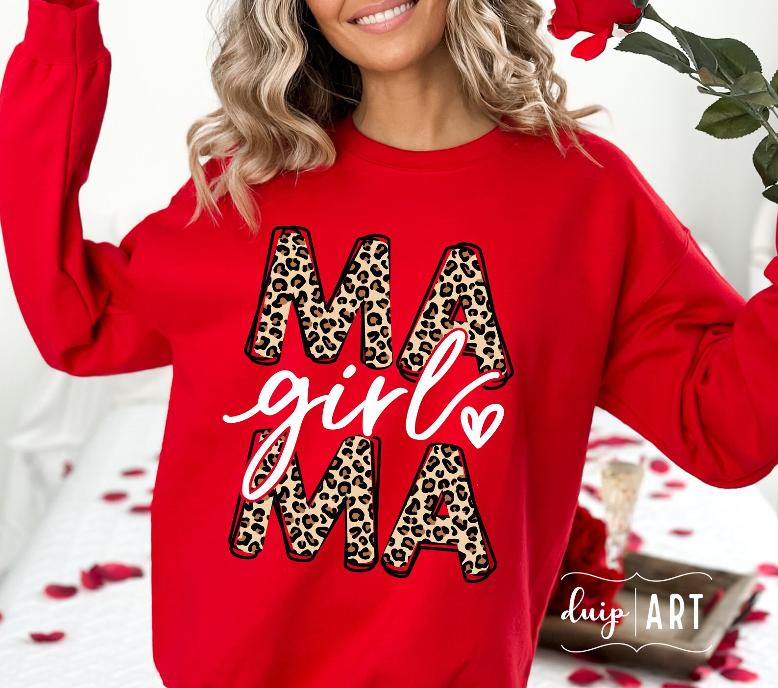 Leopard Girl Mama Svg Mama Svg Leopard Heart Girl Mom Etsy