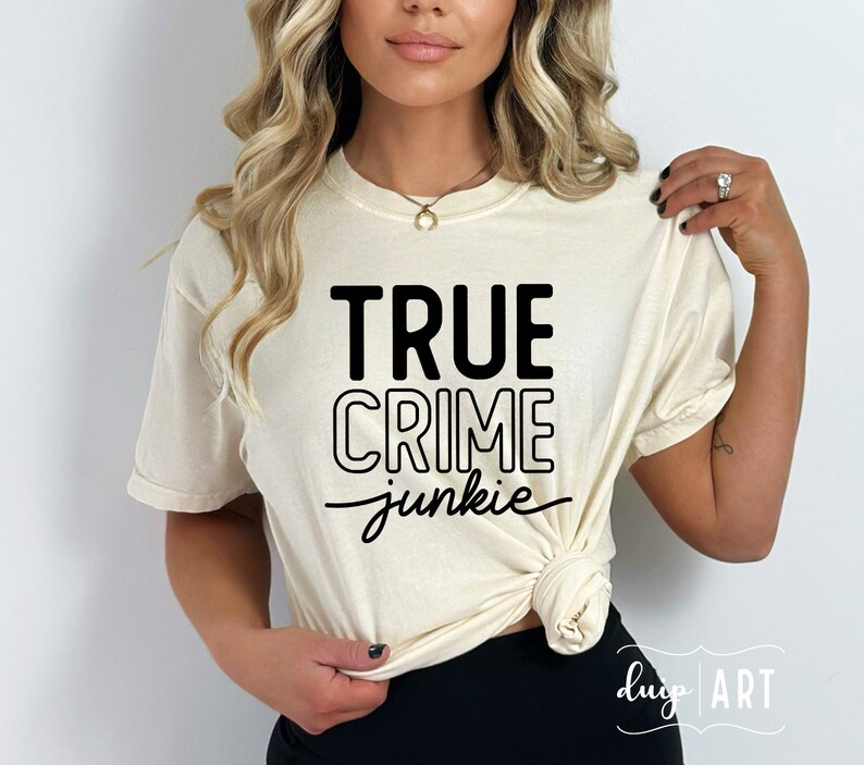 True Crime Junkie SVG PNG, Horror Fan Design (digital Download) - Etsy