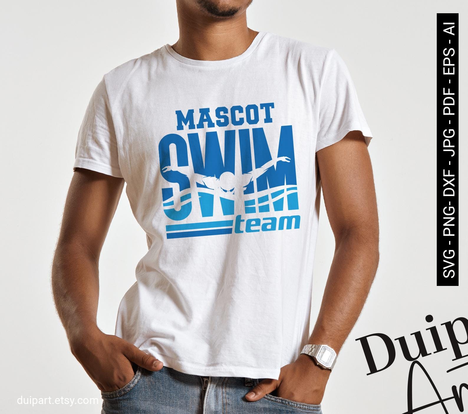 Swim Team SVG Cut File - Personalized Swimming Shirt Design - Etsy