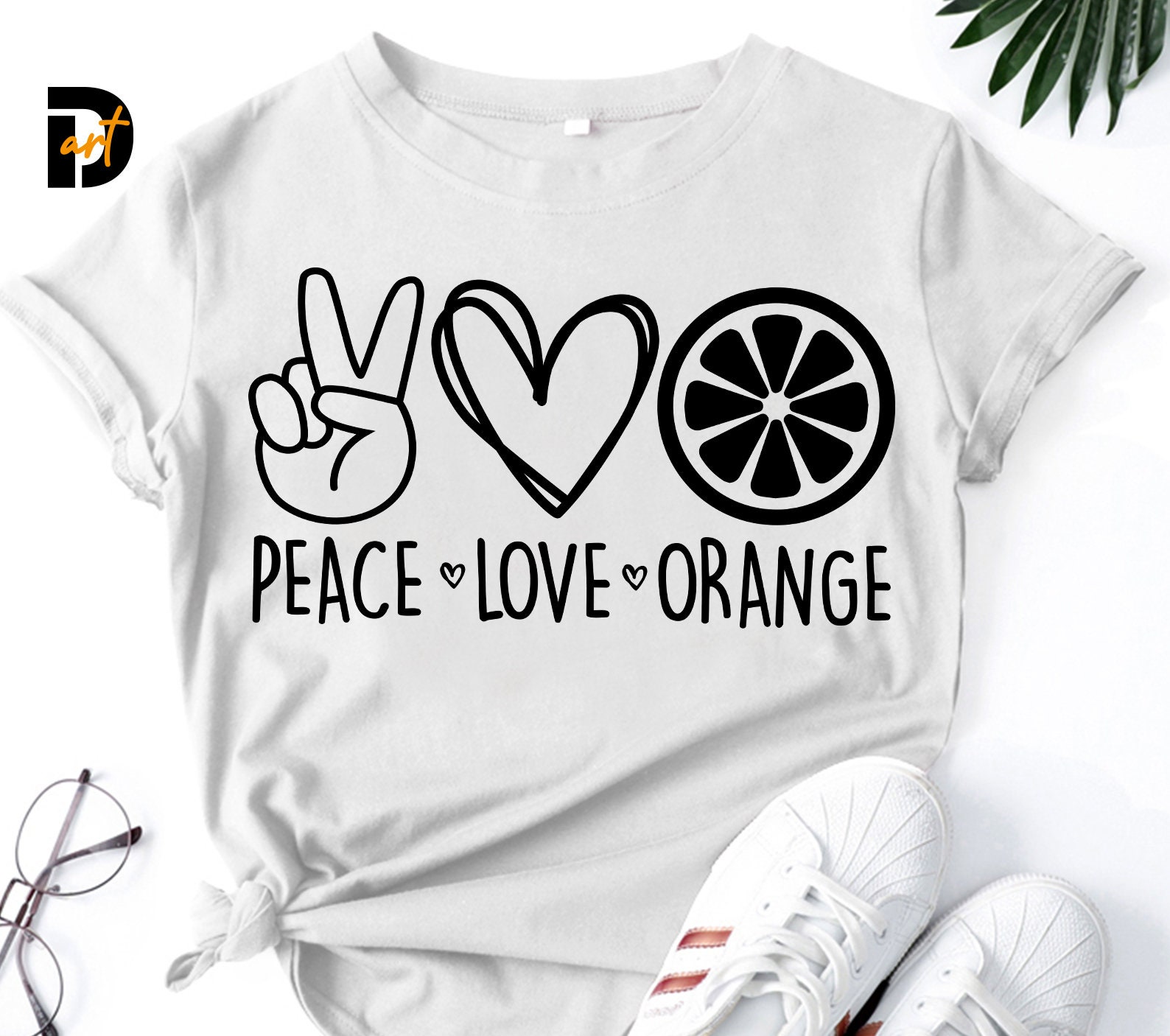 Peace Love Orange SVG, Funny Fruit Design (digital Download) - Etsy