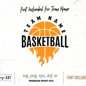 Basketball Team Template, Svg Png, Basketball Svg, Basketball Logo ...