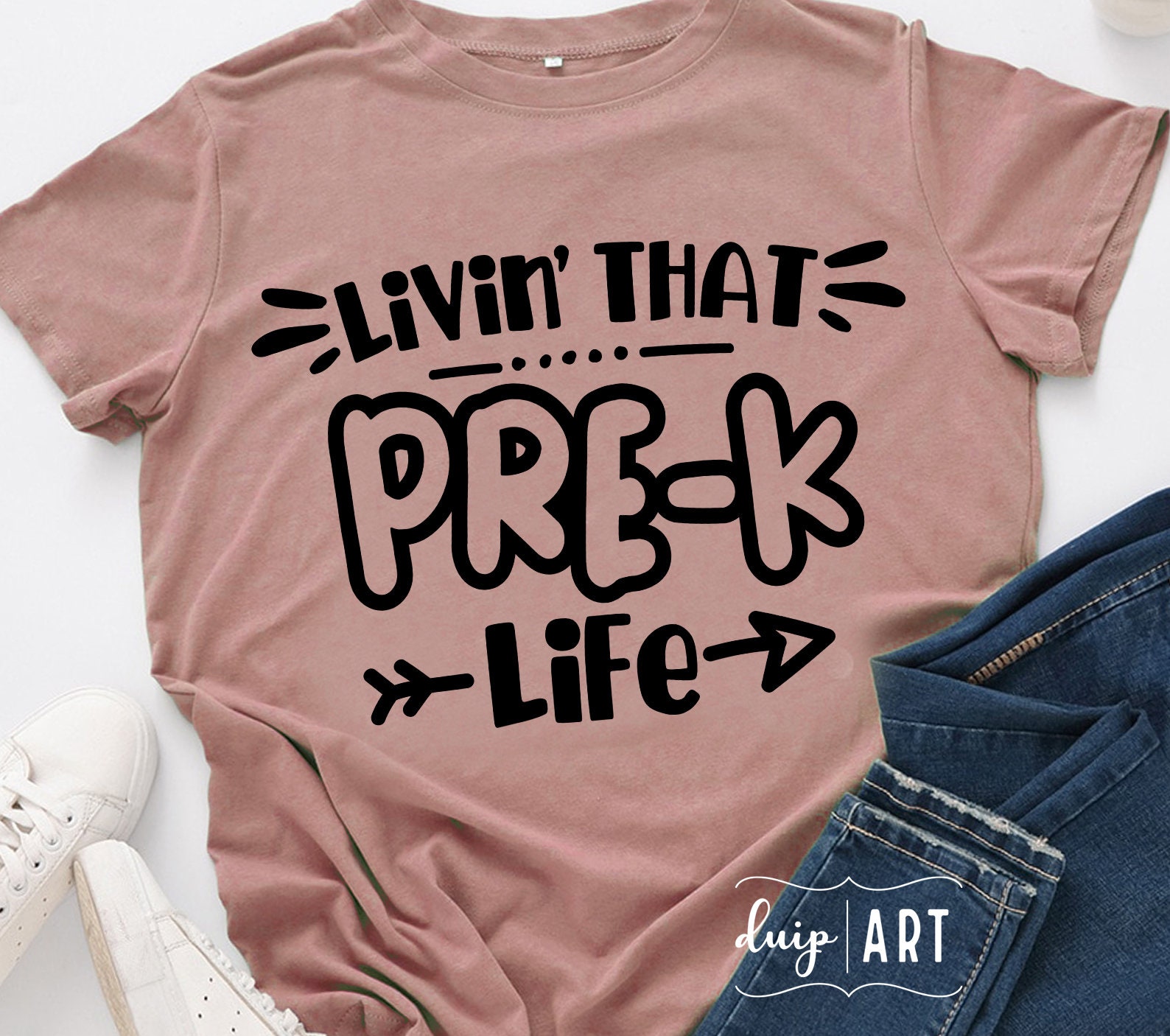 Livin That Pre-k Life SVG Pre-k Svgpre-k Teacherteacher - Etsy