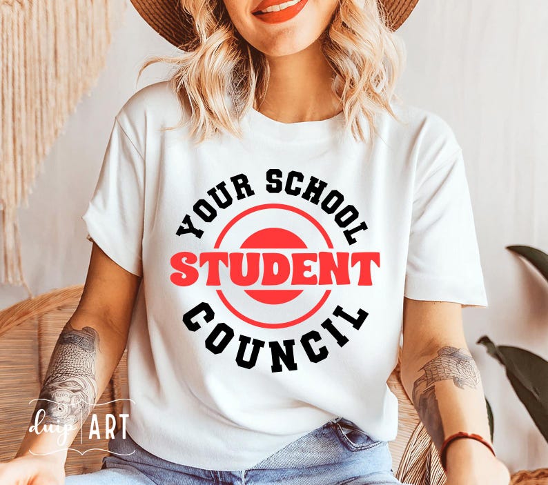 Student Council SVG Template, School Shirt Design (digital Download) - Etsy