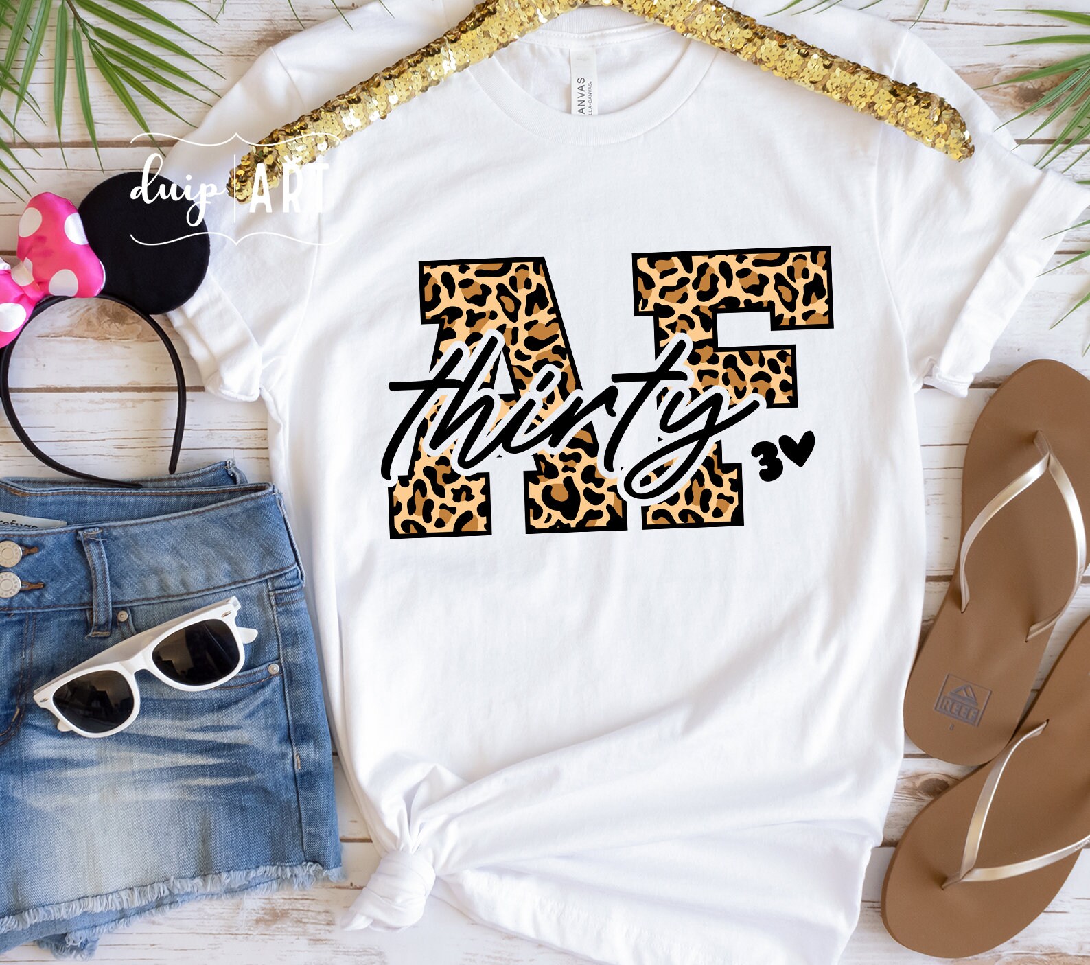 Thirty AF Svg30th Birthday Svgleopard 30th Svgbirthday - Etsy