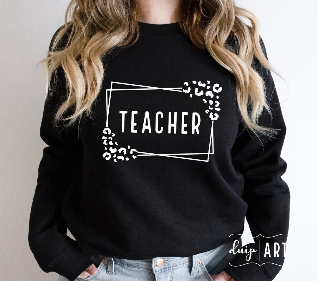 Leopard Teacher SVG, Teacher Svg, Leopard Svg, Teacher Shirt Svg ...