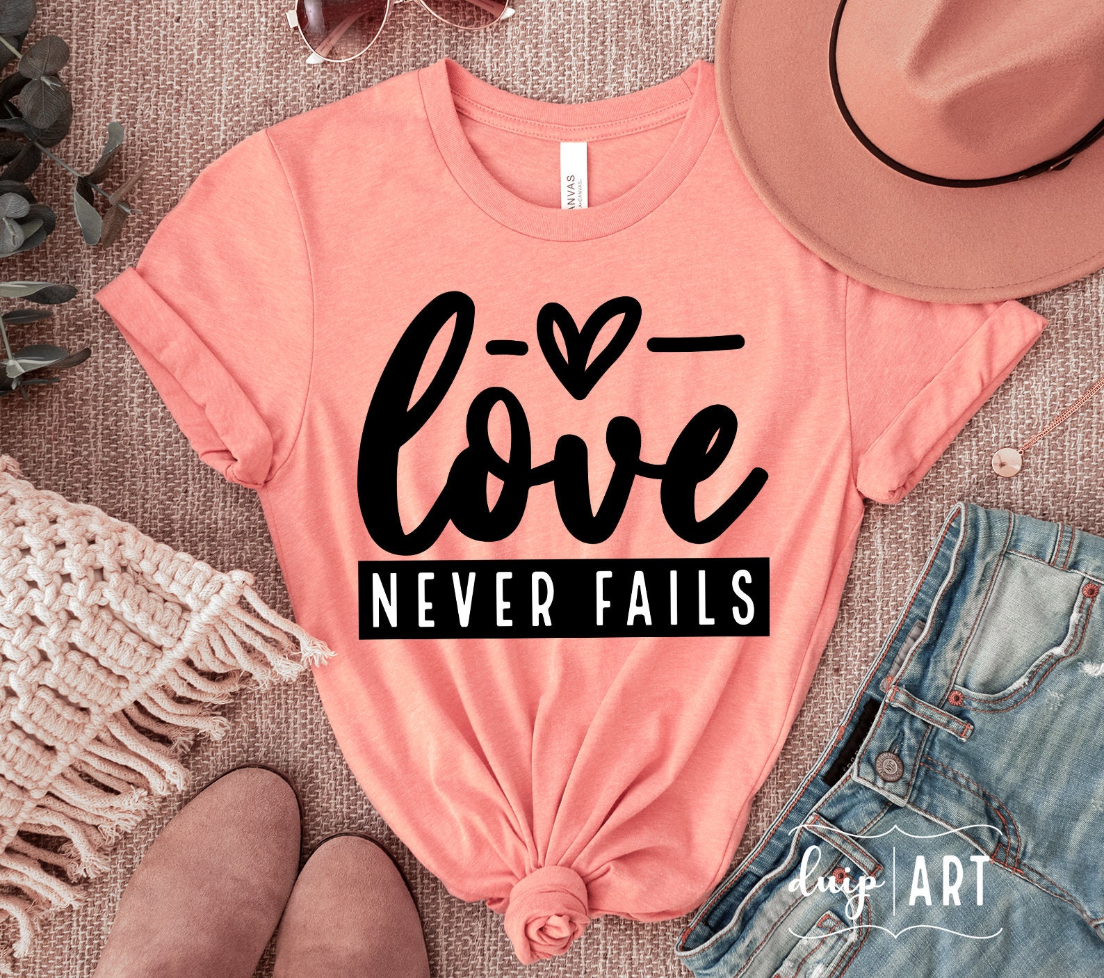Love Never Fails SVG Valentine's Day Svg Love Svg - Etsy