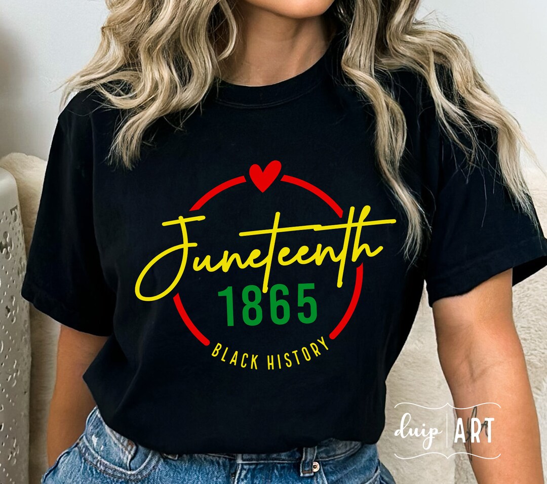 Juneteenth SVG PNG, Black History 1865 Shirt Design, Elegant Afro Woman ...
