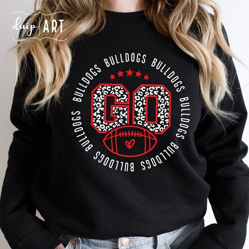 Bulldogs SVG School Spirit Football Design Bulldogs - Etsy