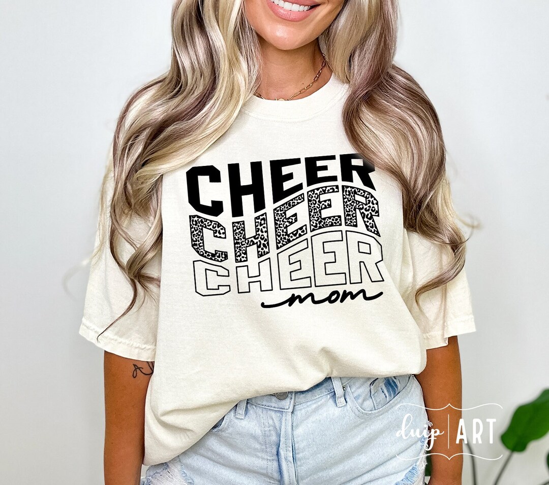 Leopard Cheer Mom Svg Png, Cheer Mom, Fan Mom Shirt Svg, Leopard Svg ...