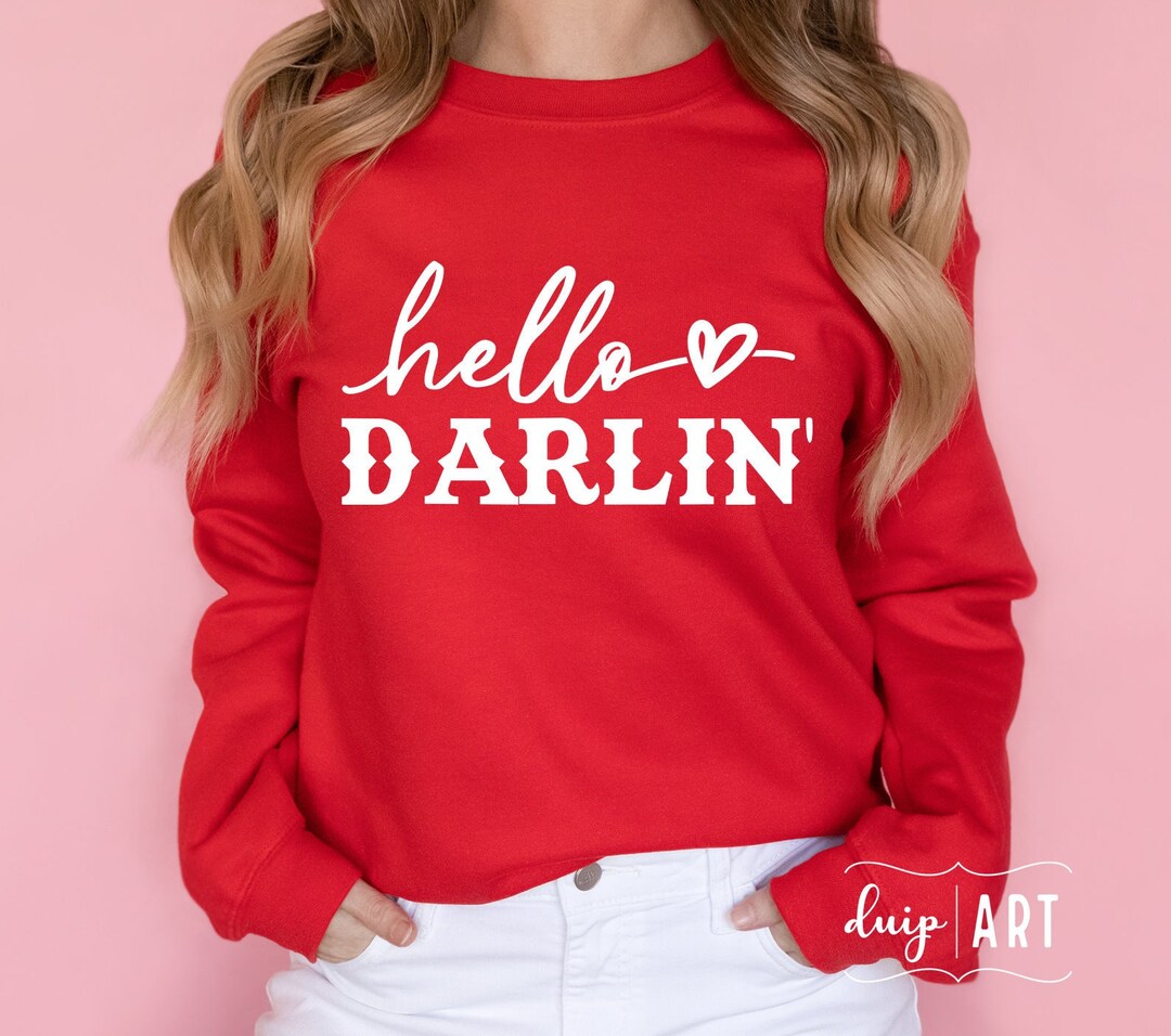 Hello Darlin' SVG, Valentine's Day Cut File (digital Download) - Etsy