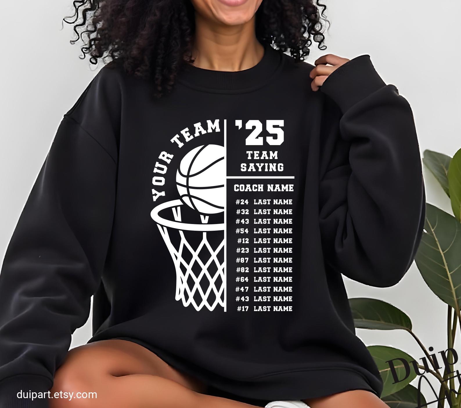 Basketball Team Roster SVG, PNG, Cricut Cut File - Etsy