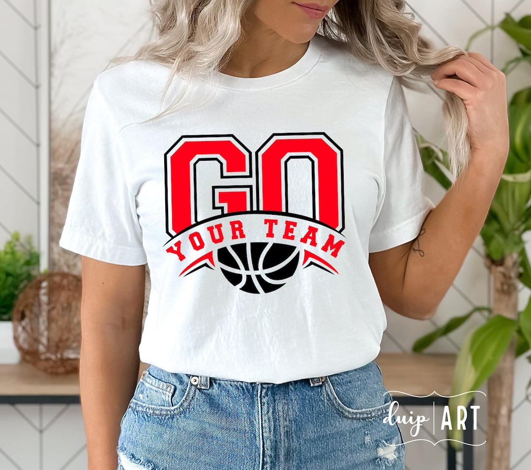 GO Basketball Team SVG PNG, Basketball Svg, Team Template Svg ...