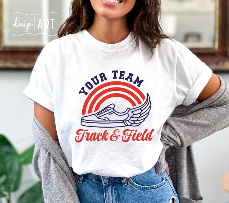 Track and Field Team Logo Template, Personalized Design (SVG PNG) - Etsy