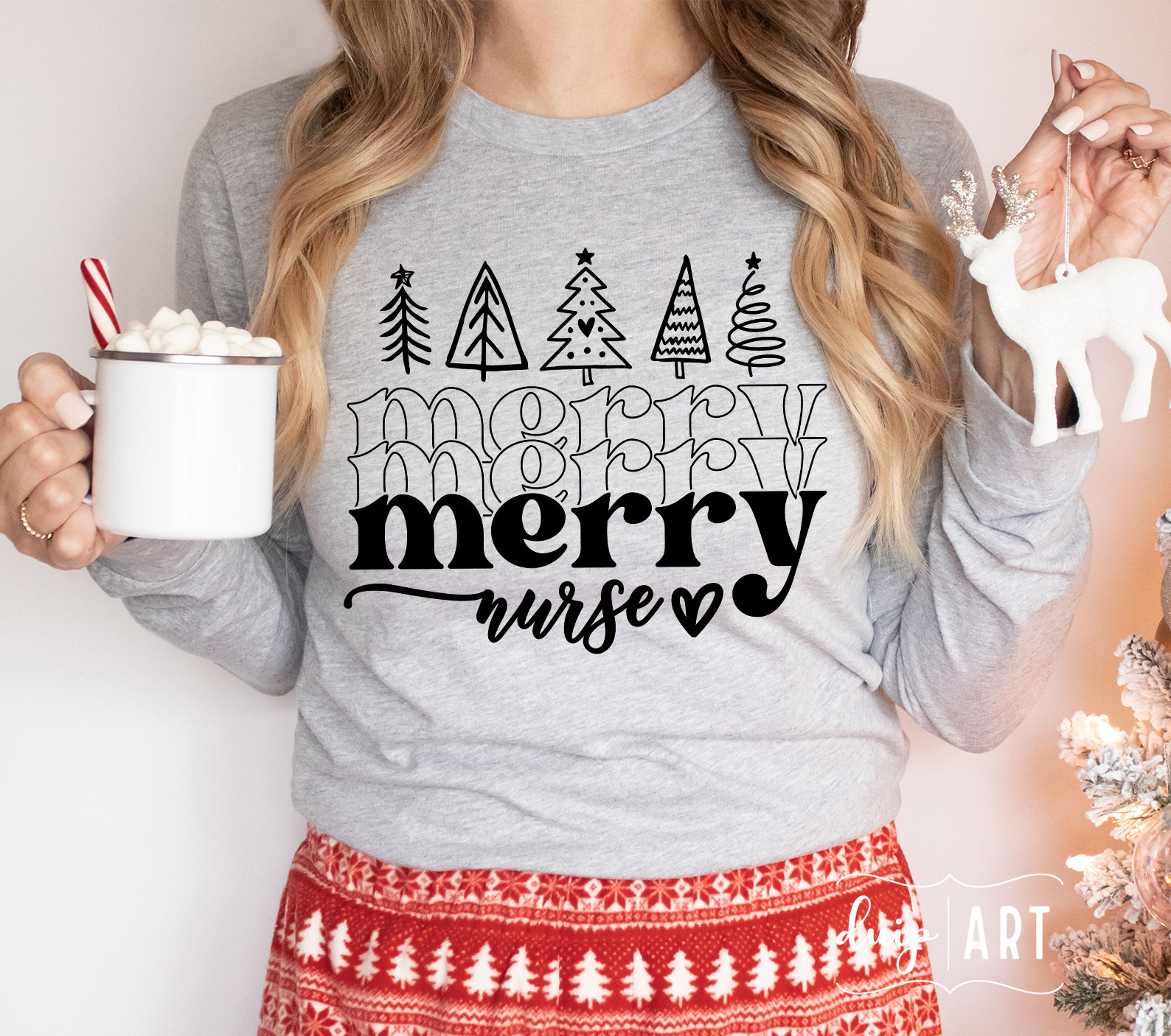 Merry Nurse SVG Christmas Svg Christmas Nurse Svg Nurse - Etsy