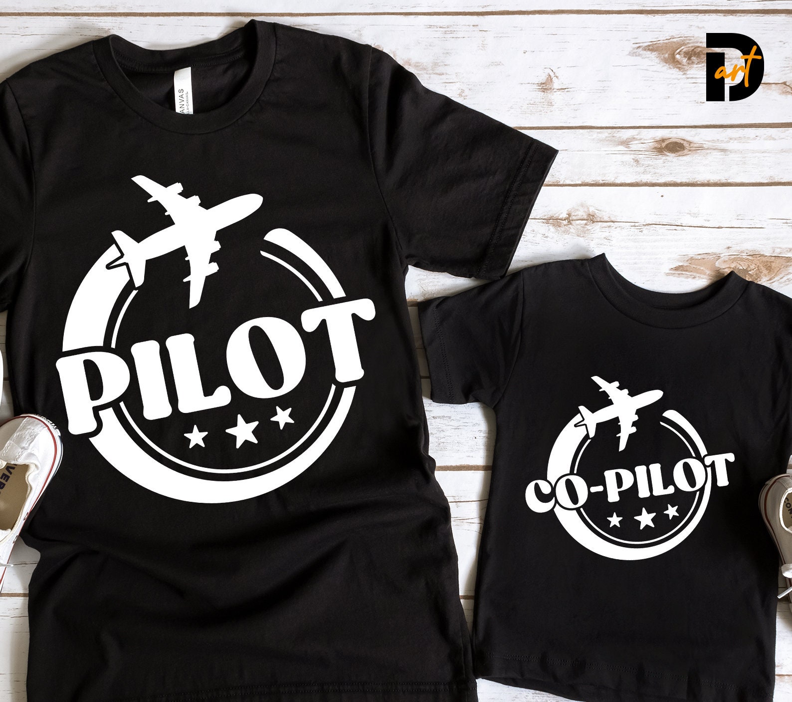 Pilot and Co-pilot SVG Dad and Kids Dad Lifefunny - Etsy