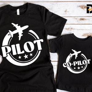 Pilot and Co-pilot SVG, Dad and Kids, Dad Life,funny Dad,father's Day ...