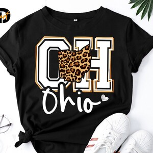 Ohio Leopard Svg, OH Leopard Svg, Ohio Svg, Leopard Svg, Ohio Map Svg ...