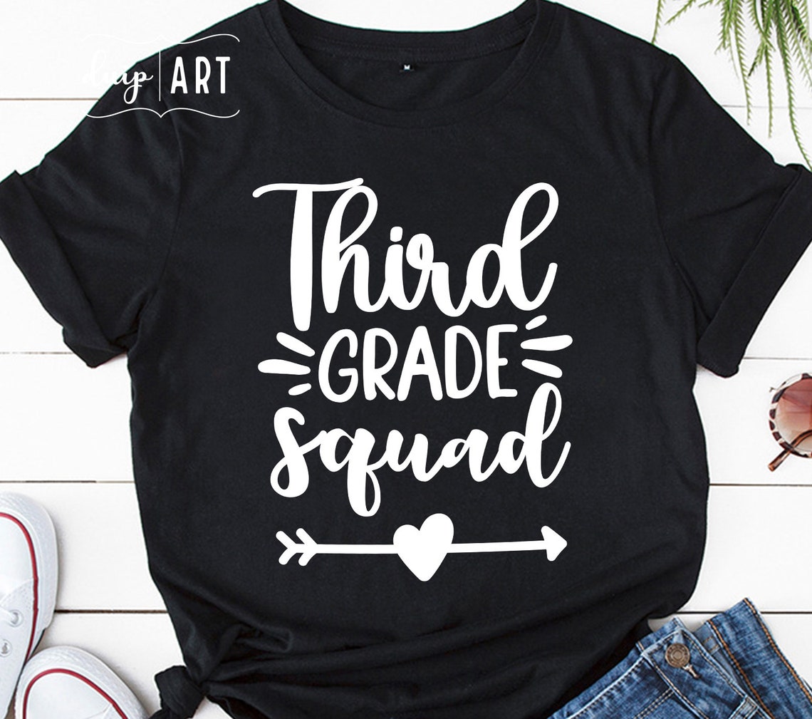 Third Grade Squad SVG 3rd Grade Squad Svgback to School - Etsy
