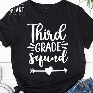 Third Grade Squad SVG, 3rd Grade Squad Svg,back to School Svg,cricut ...